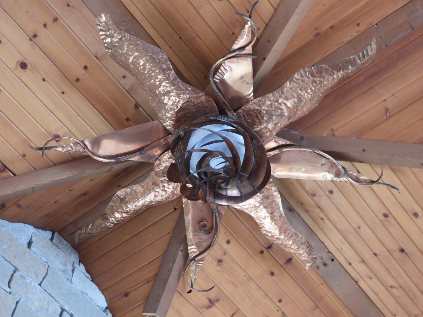 Ceiling in the lodge.