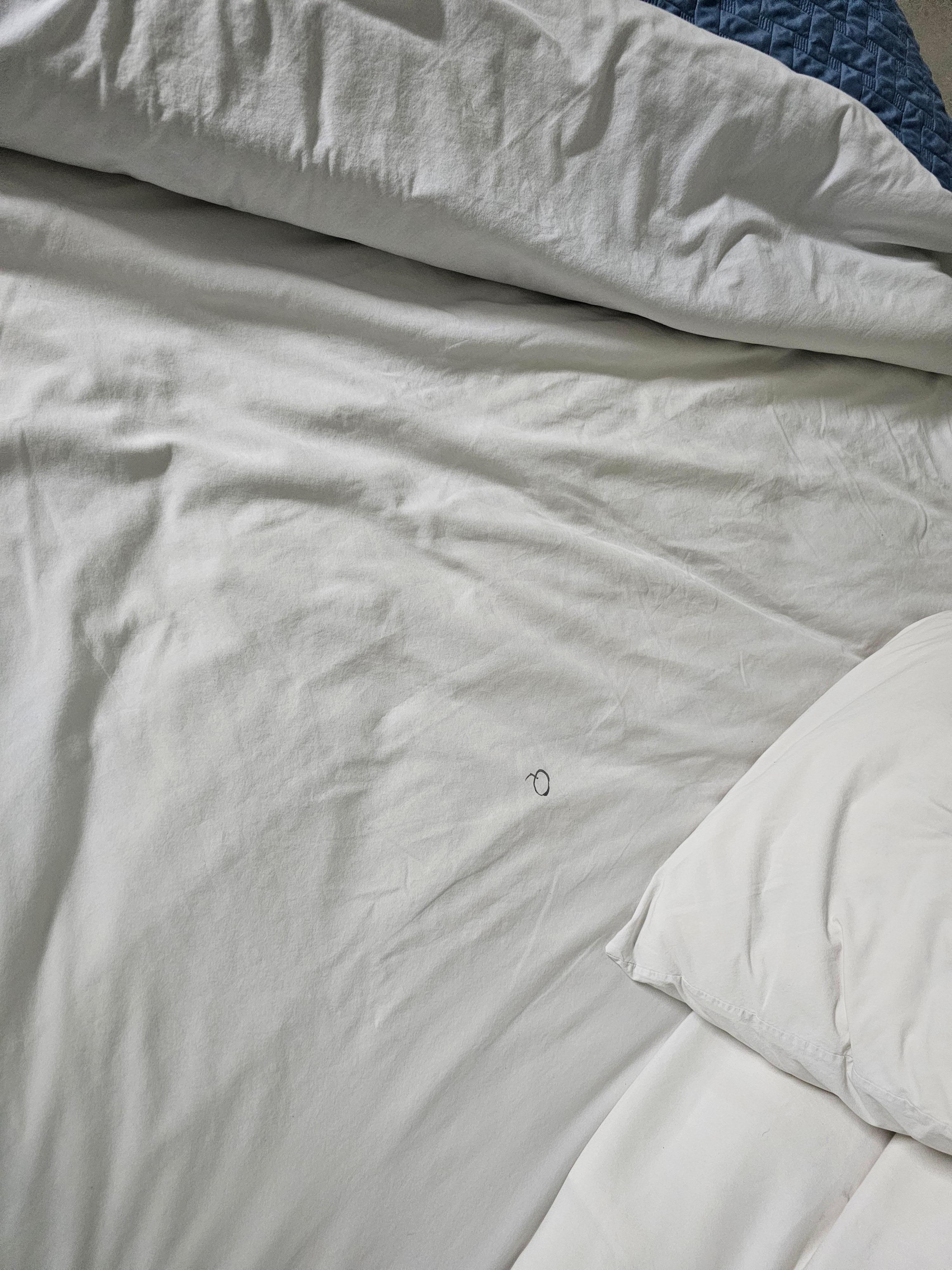 Sharpie writing on sheet