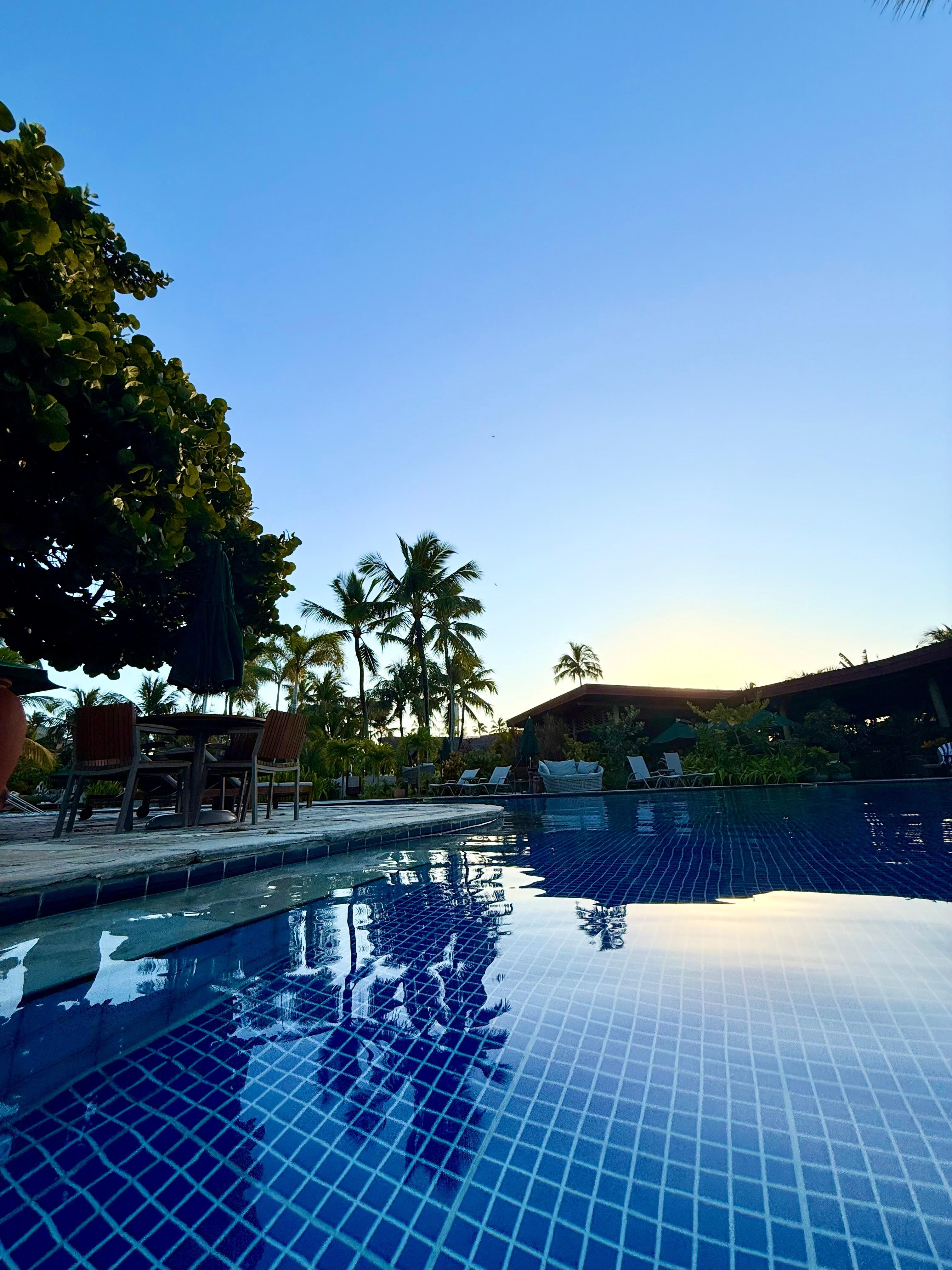 Área da piscina