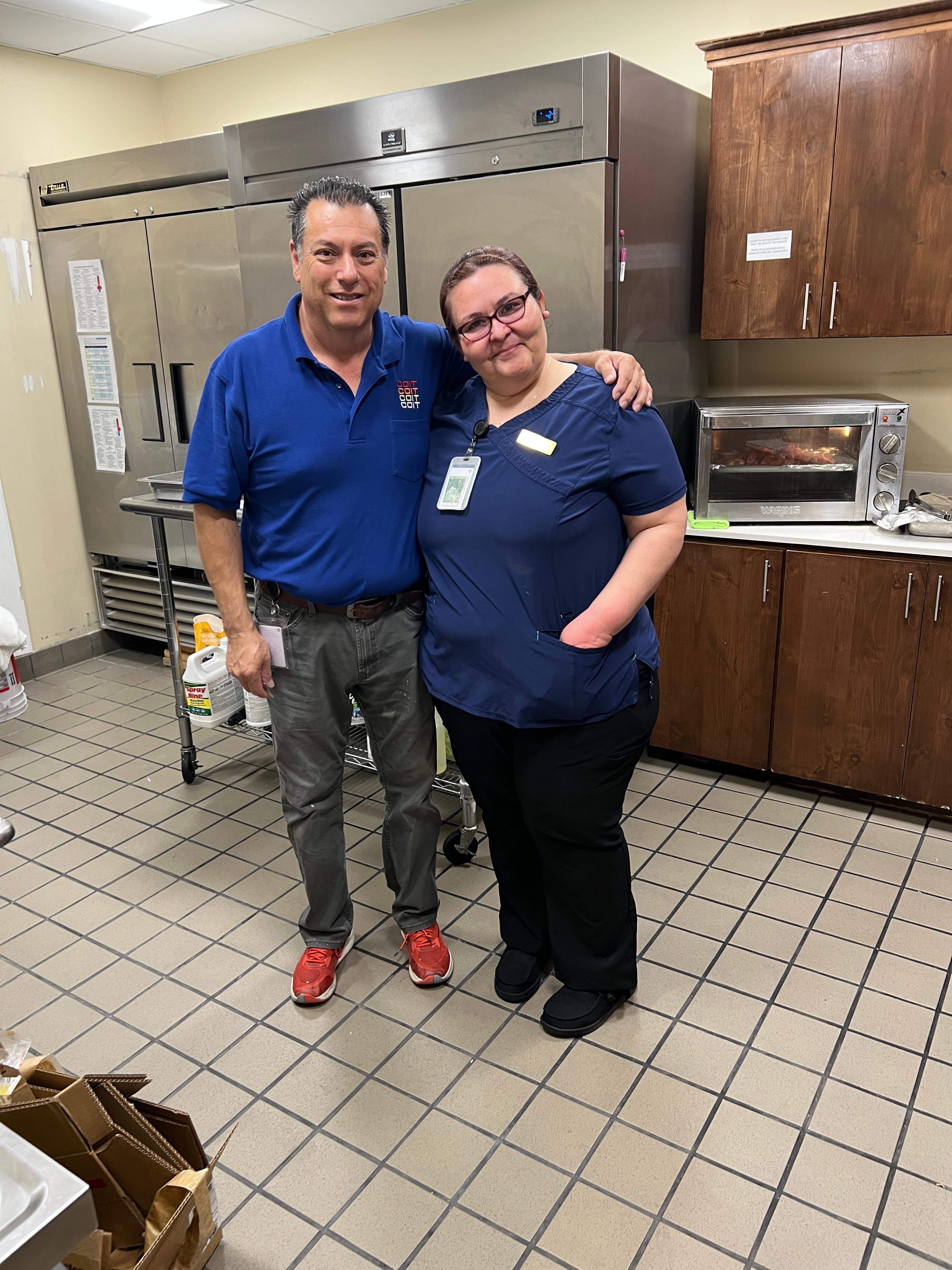 Gabby and Christopher, breakfast crew. Well done!