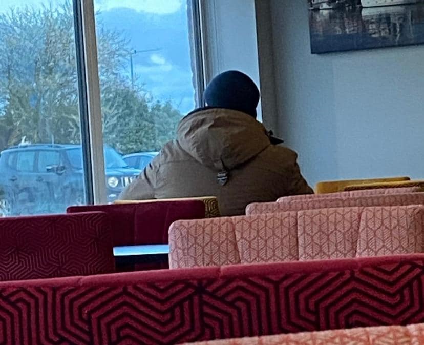 That’s how cold the bar was Sat eve. 