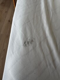 Sheets had shoes marks