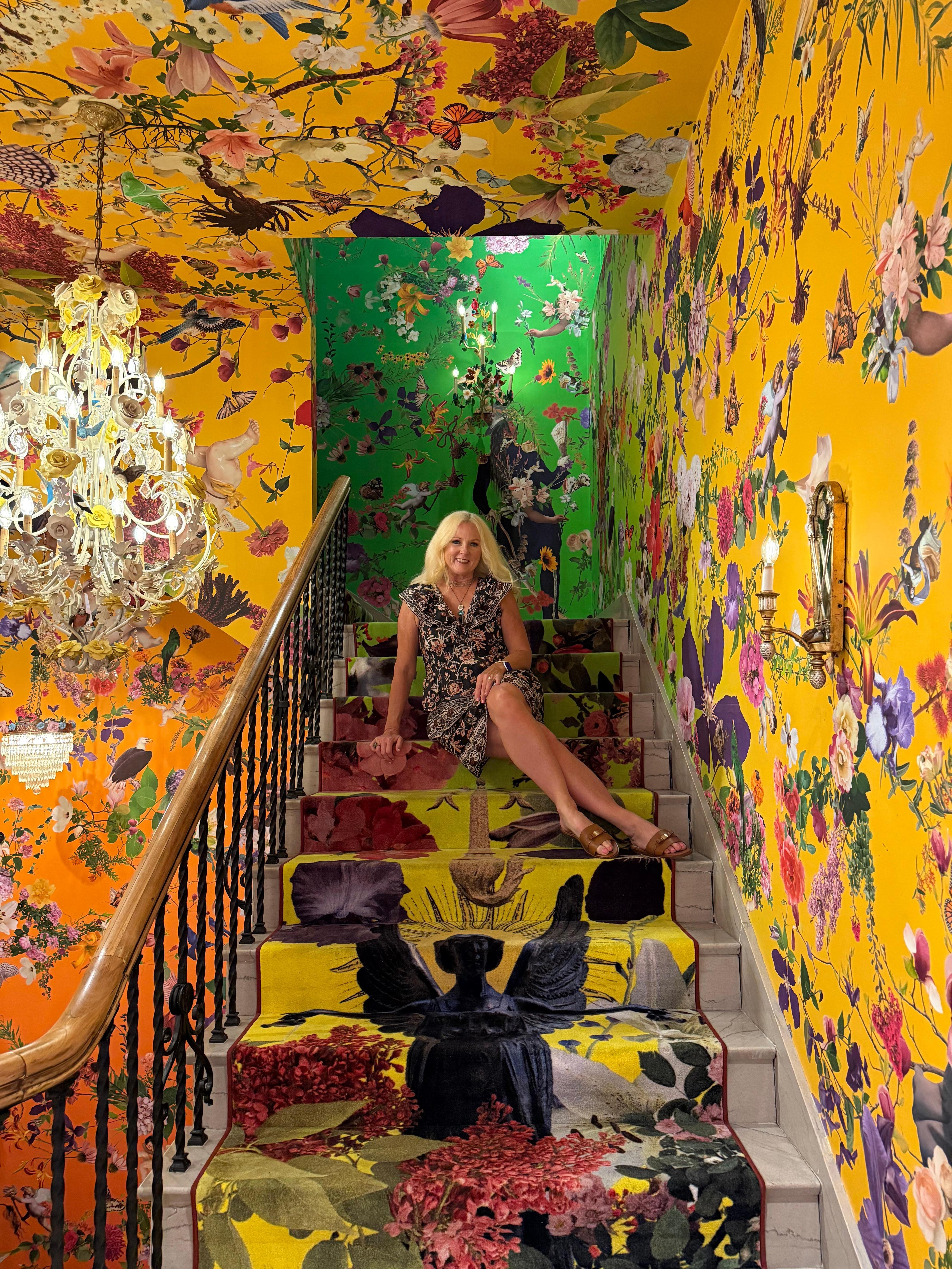 This is staircase off the main lobby