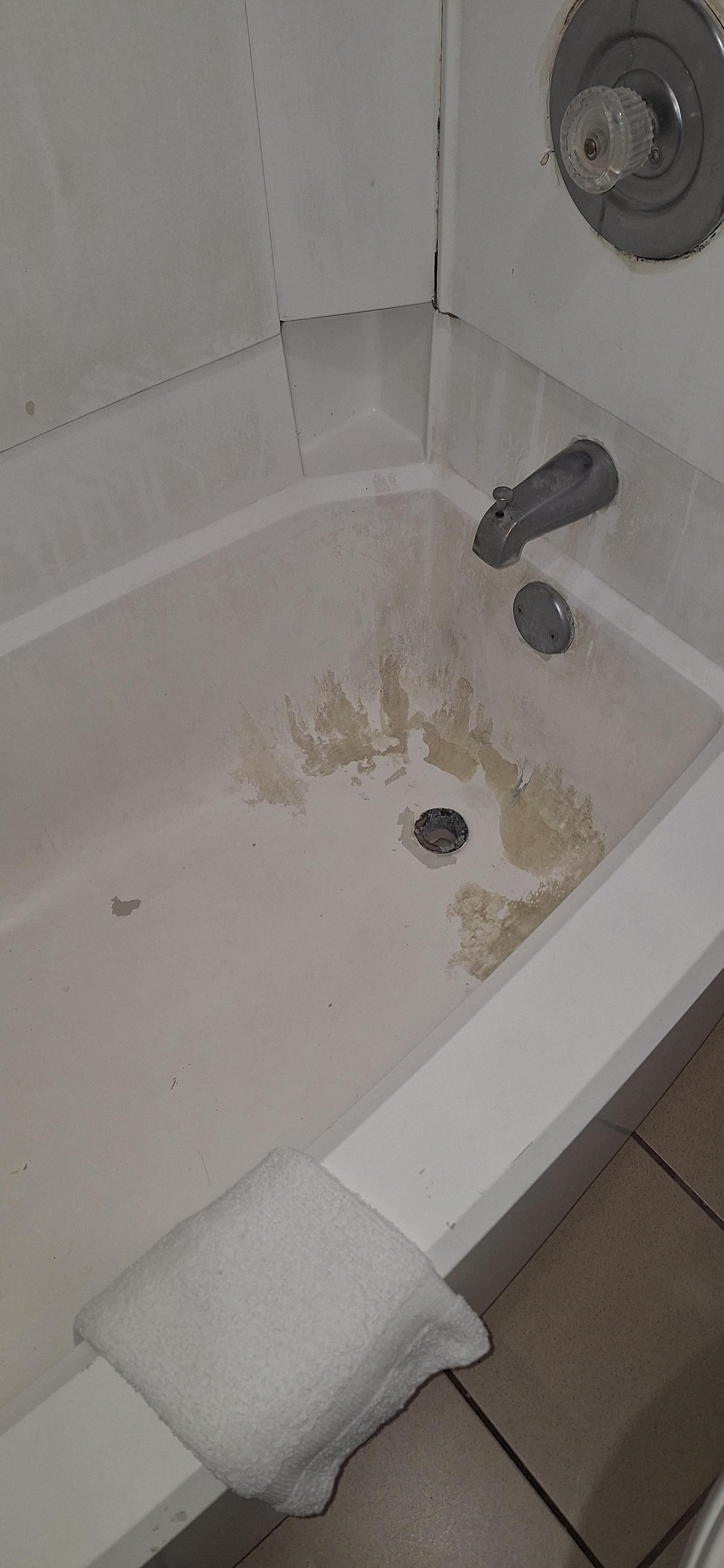 Stained tub
