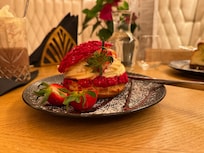 Fristelser fra cafe i nærheten av hotellet.