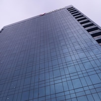 Extremely big hotel.