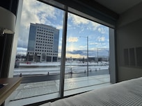 Looking out the window of my room on the second floor