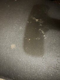 White stain on chair