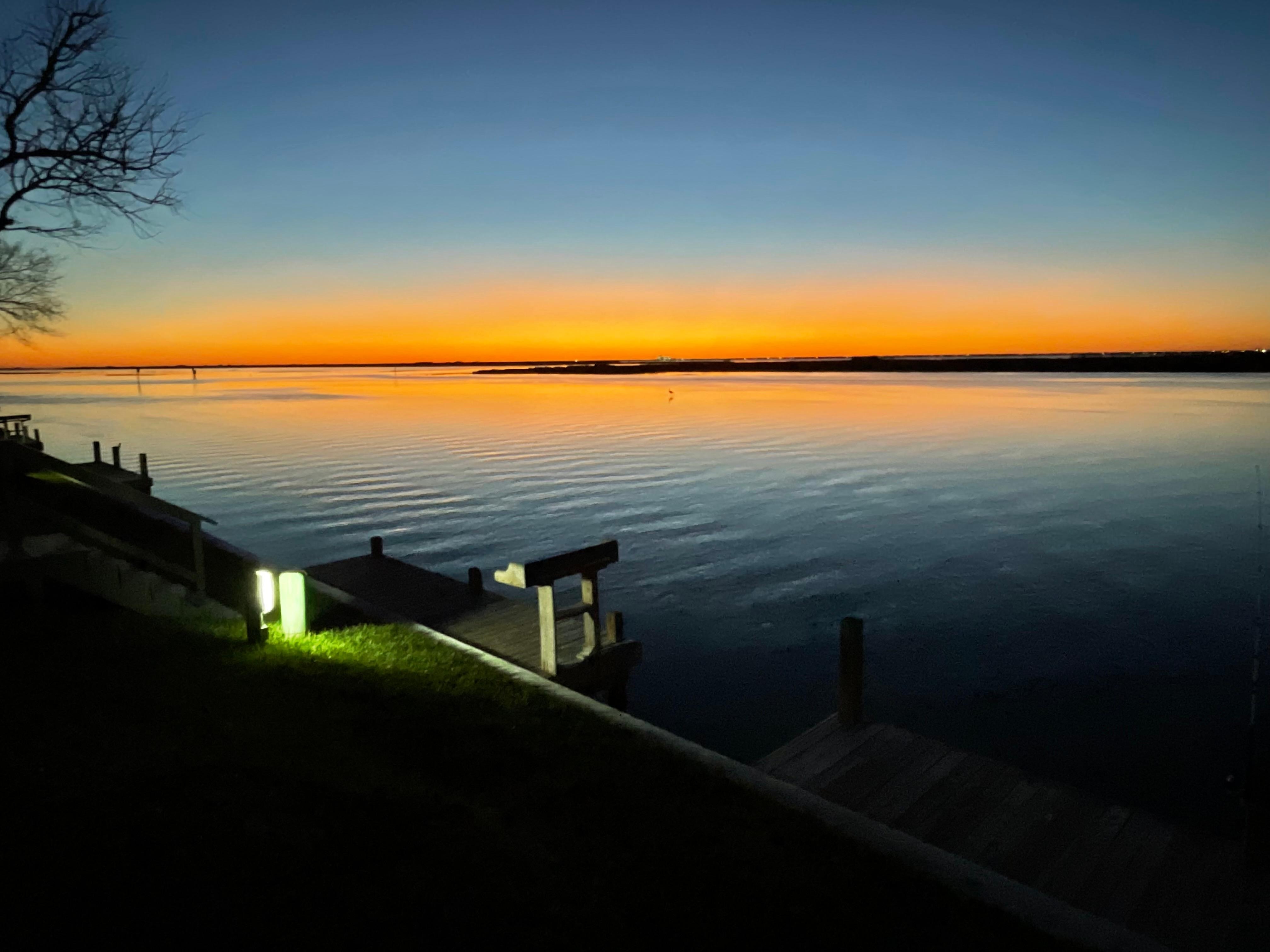 The sunsets are beautiful here 