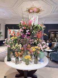 Beautiful entry flowers