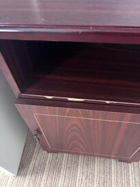 Chipped furniture