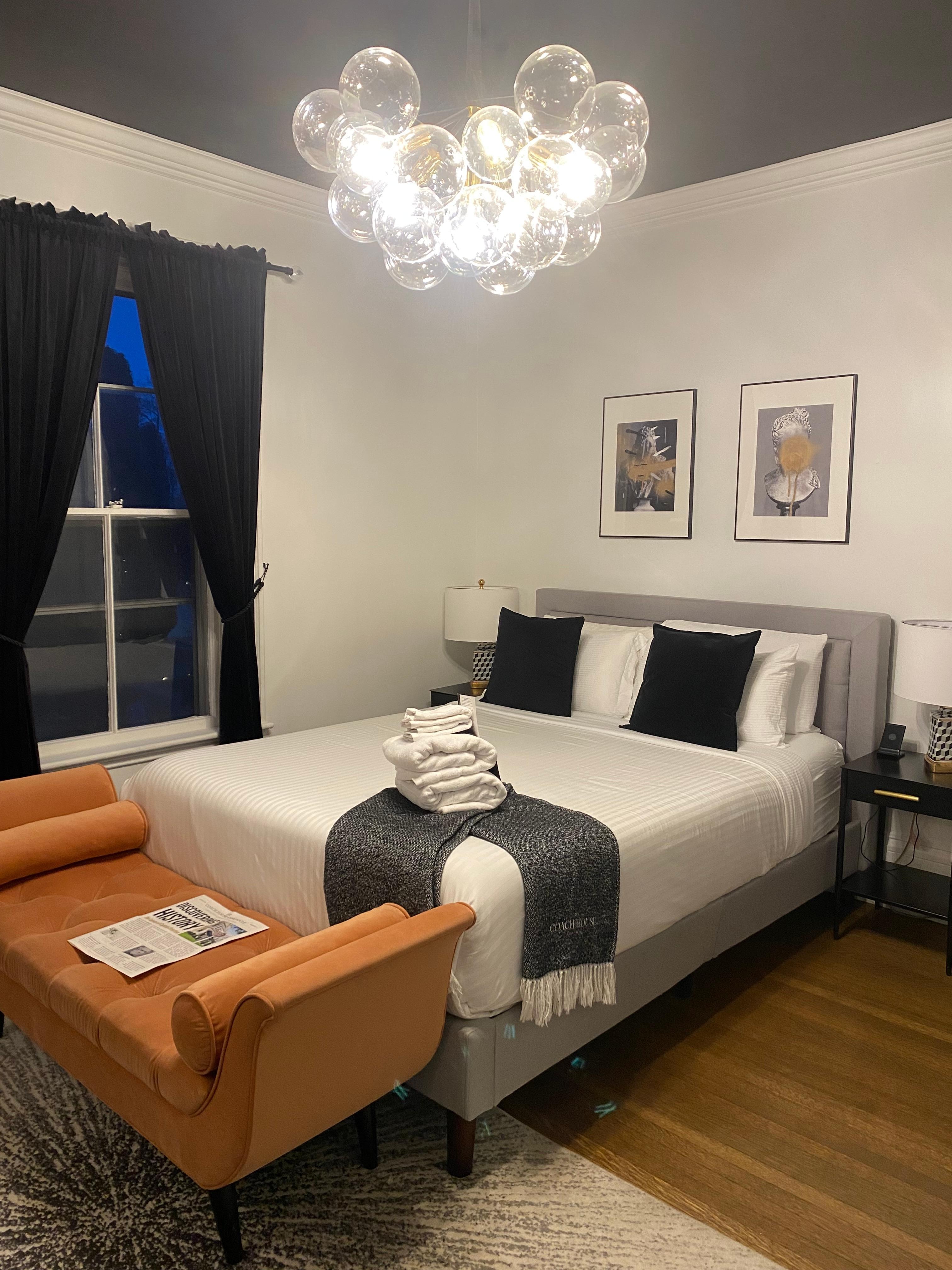 A beautifully planned out room that will make you want to overstay your welcome. 