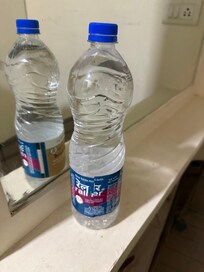 Gave unpacked water from railway