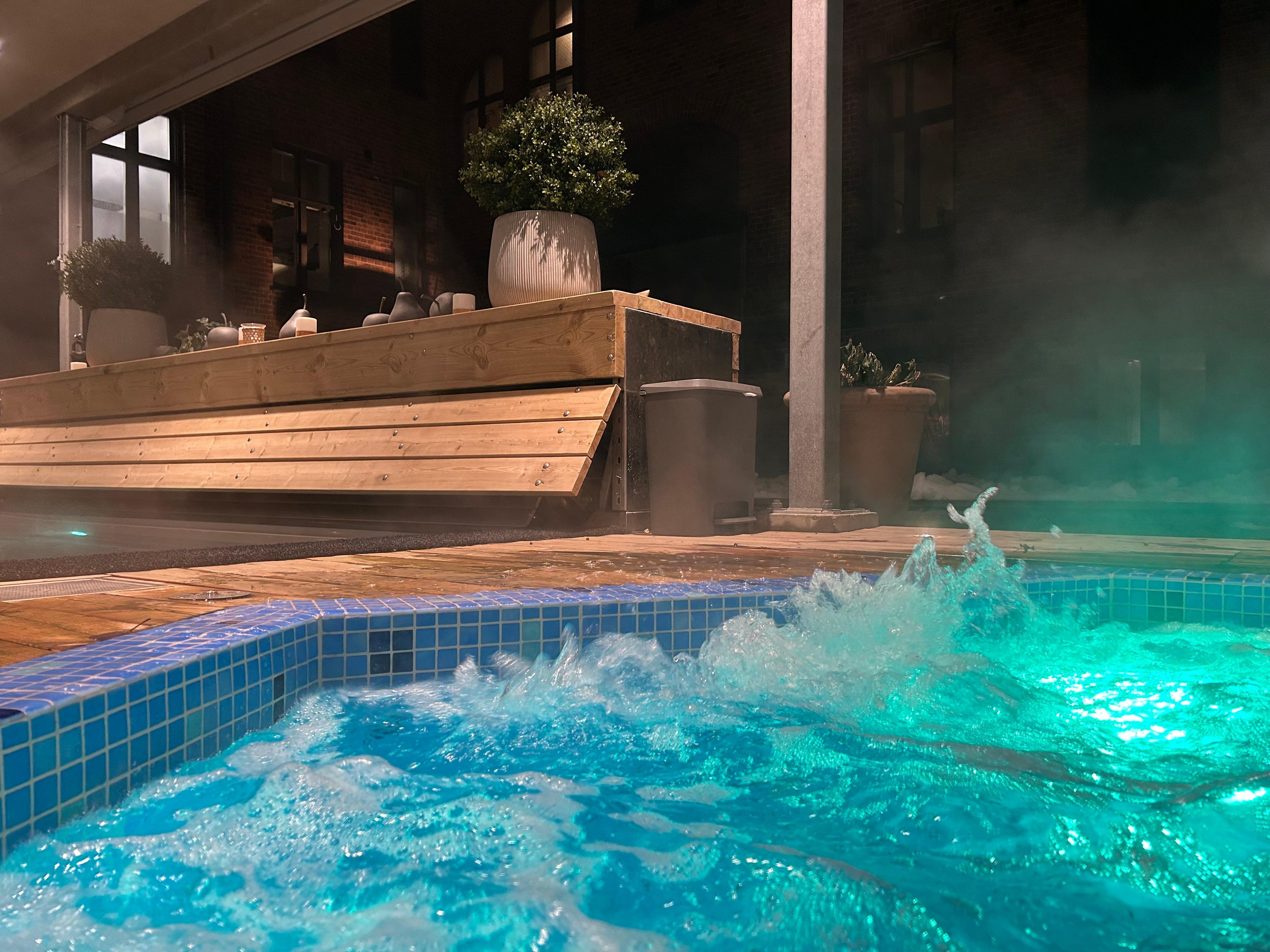 Uppvärmda utepooler!