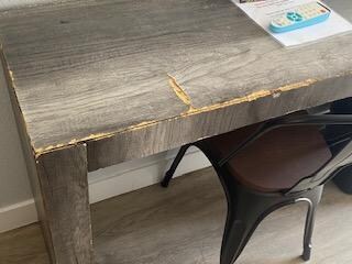 Piece of trash desk.
