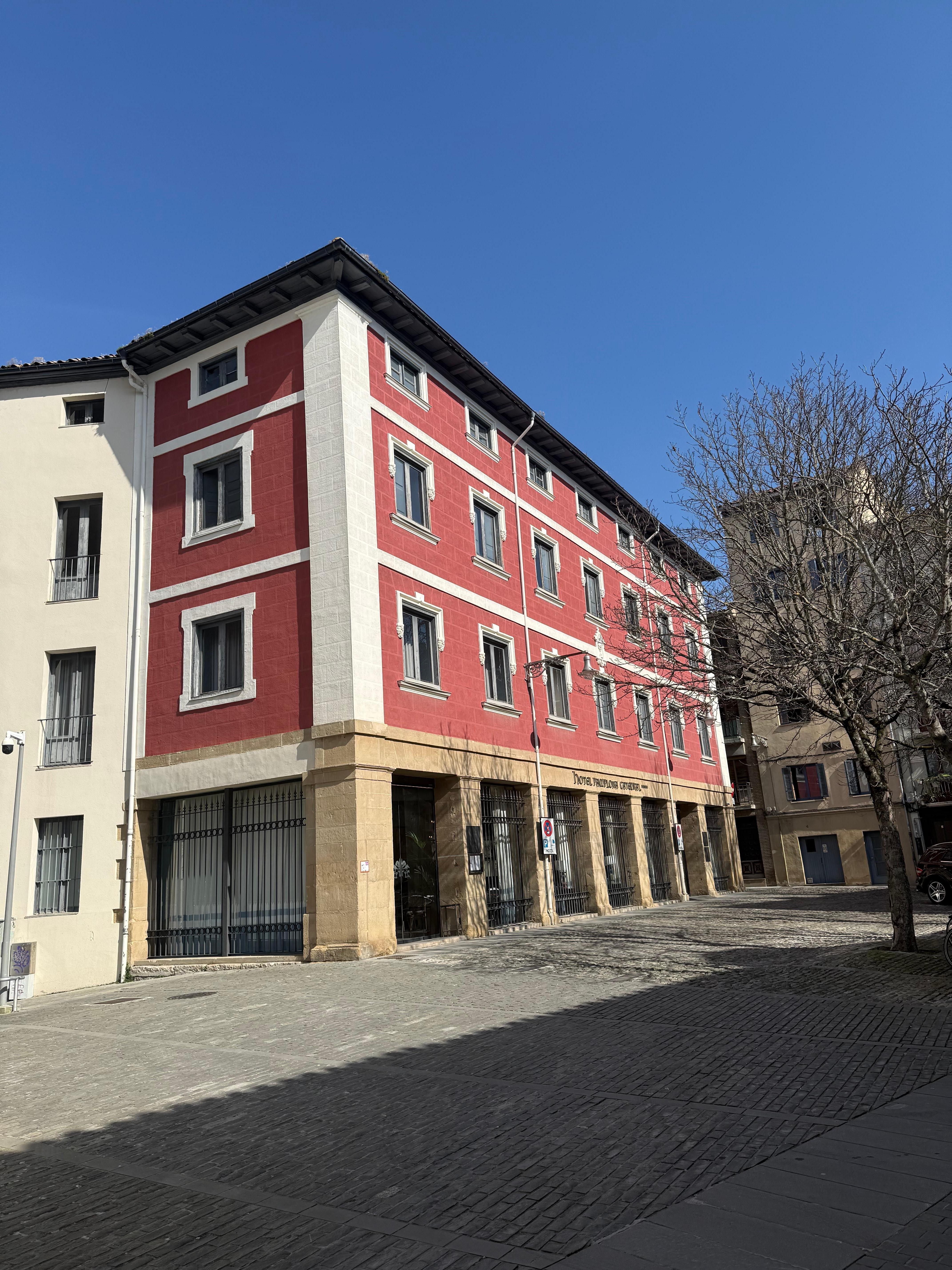 Side view of the front entrance. 