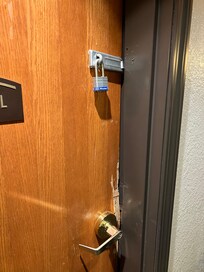 Seen from common hallway