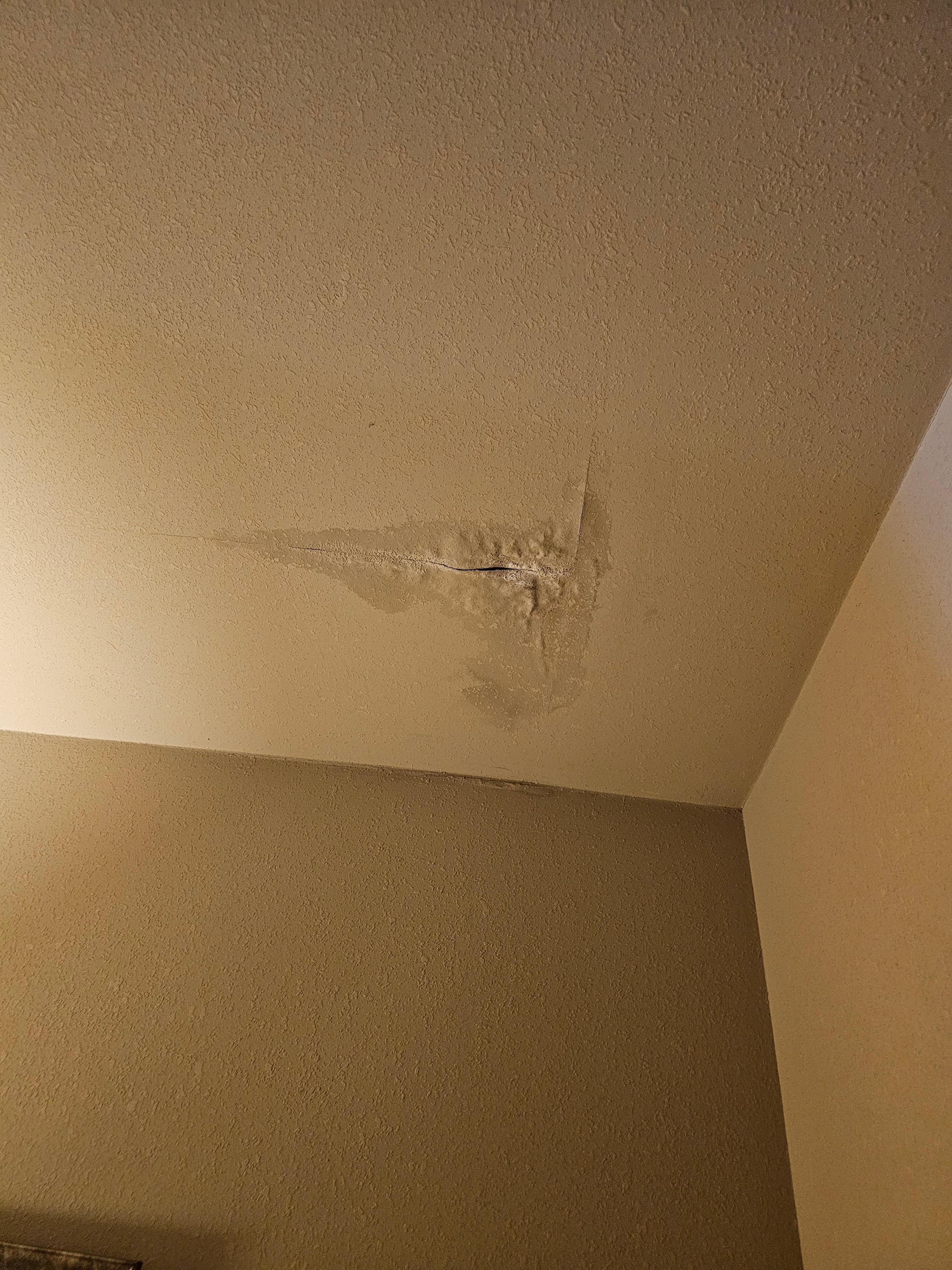 Leak in ceiling