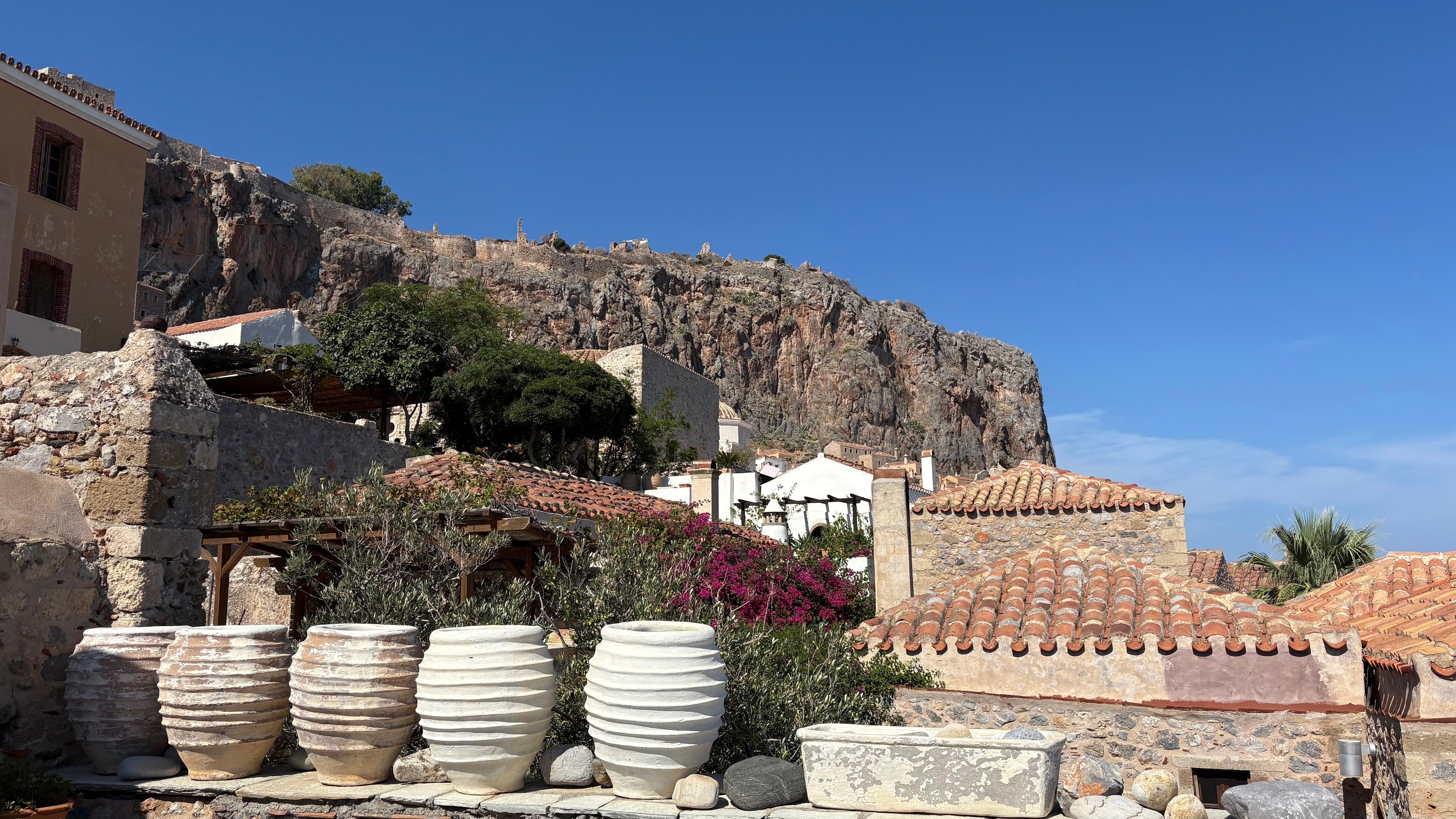 Vue de la ville depuis la terrasse