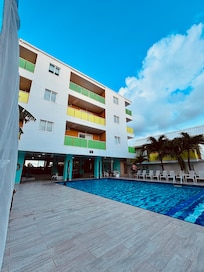 Parte interna da piscina