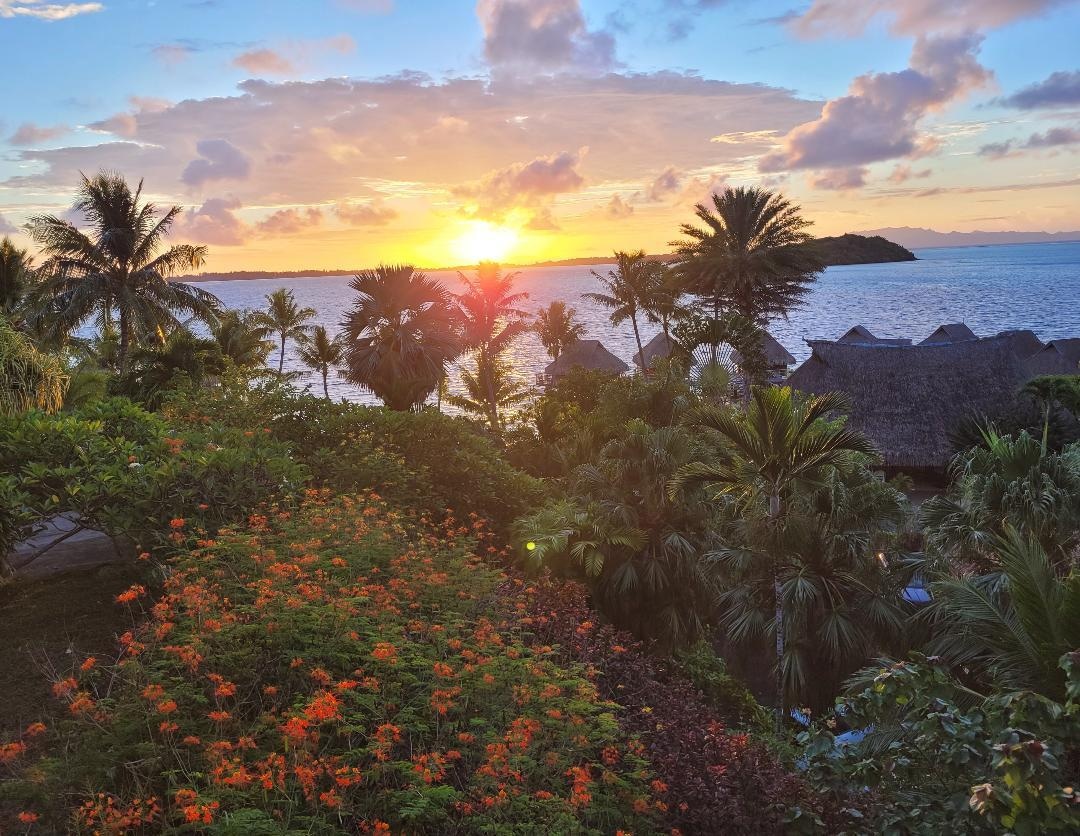 Sunrise view from our room