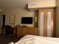 View from my bed where I spent most of my stay.