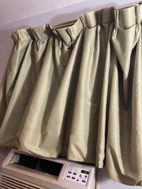 The curtains have holes🤮