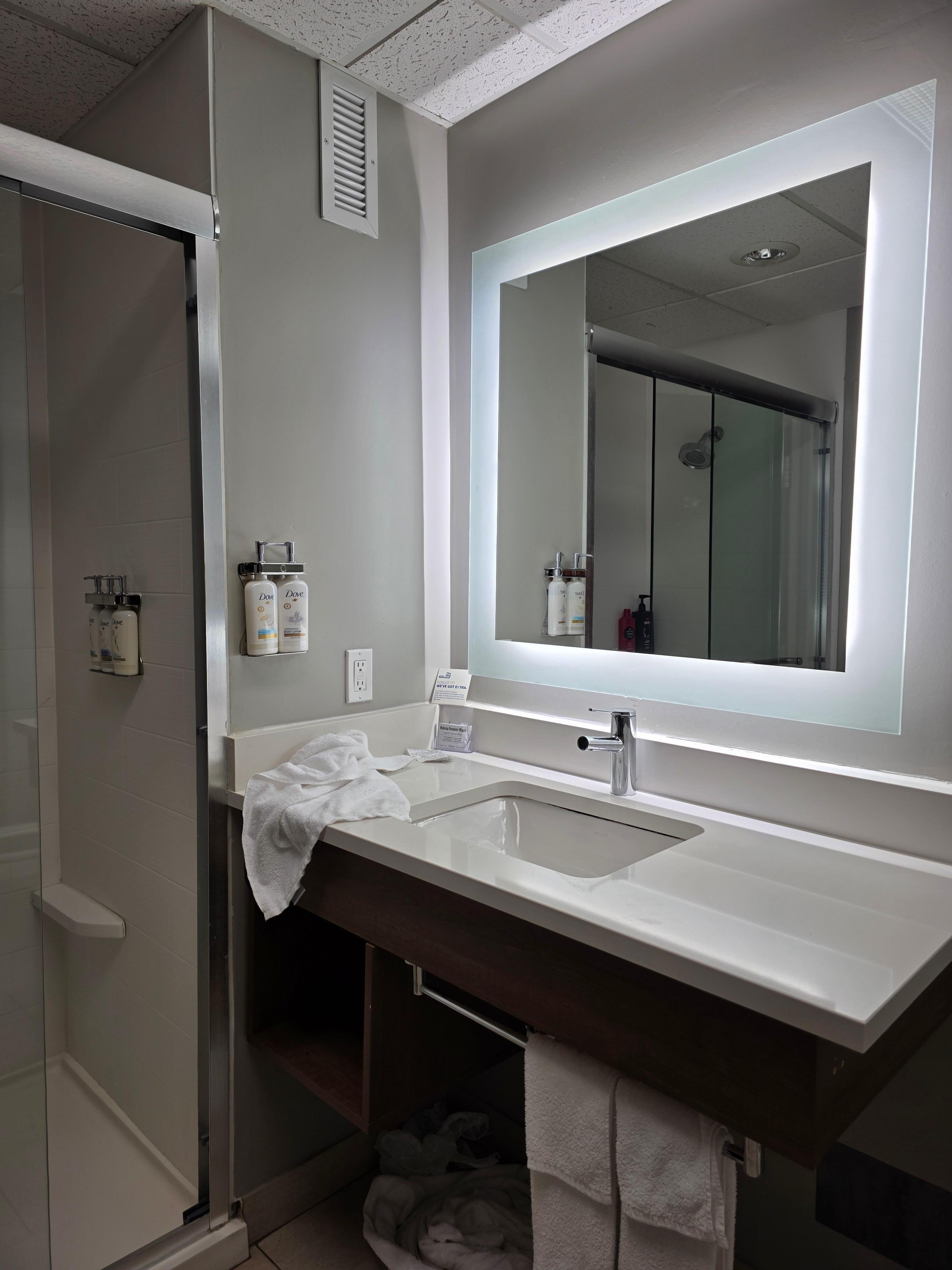 Loved the bathroom mirror.