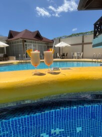 Pina colada que é a melhor que tomei em toda a minha vida
