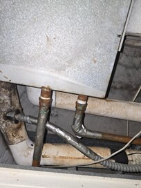 When maintenance opened the AC