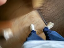 Dirty bathroom floors