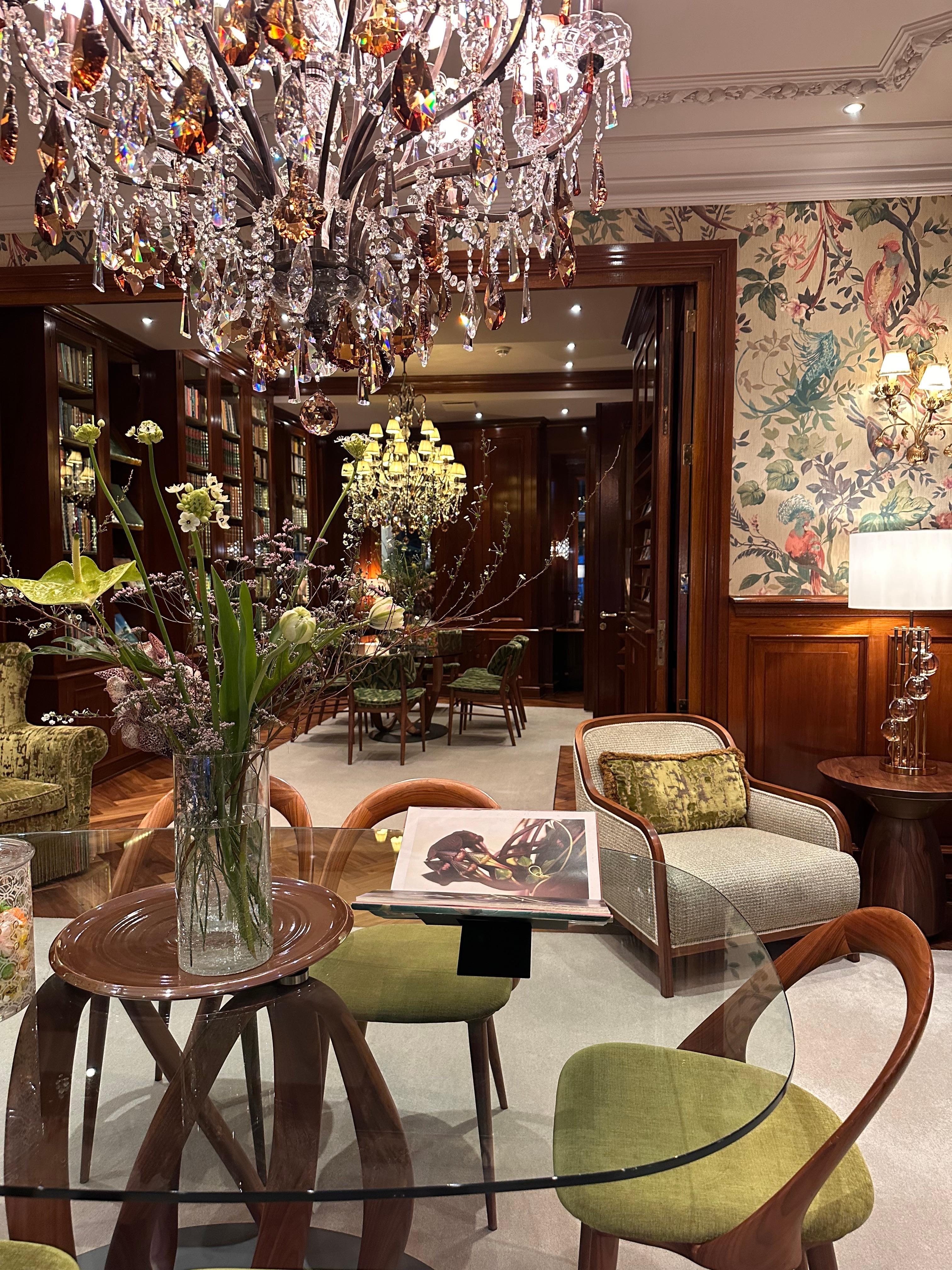 Part of the main floor guest area and library