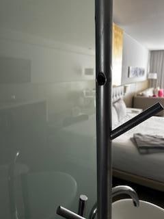 broken arms on towel hanger