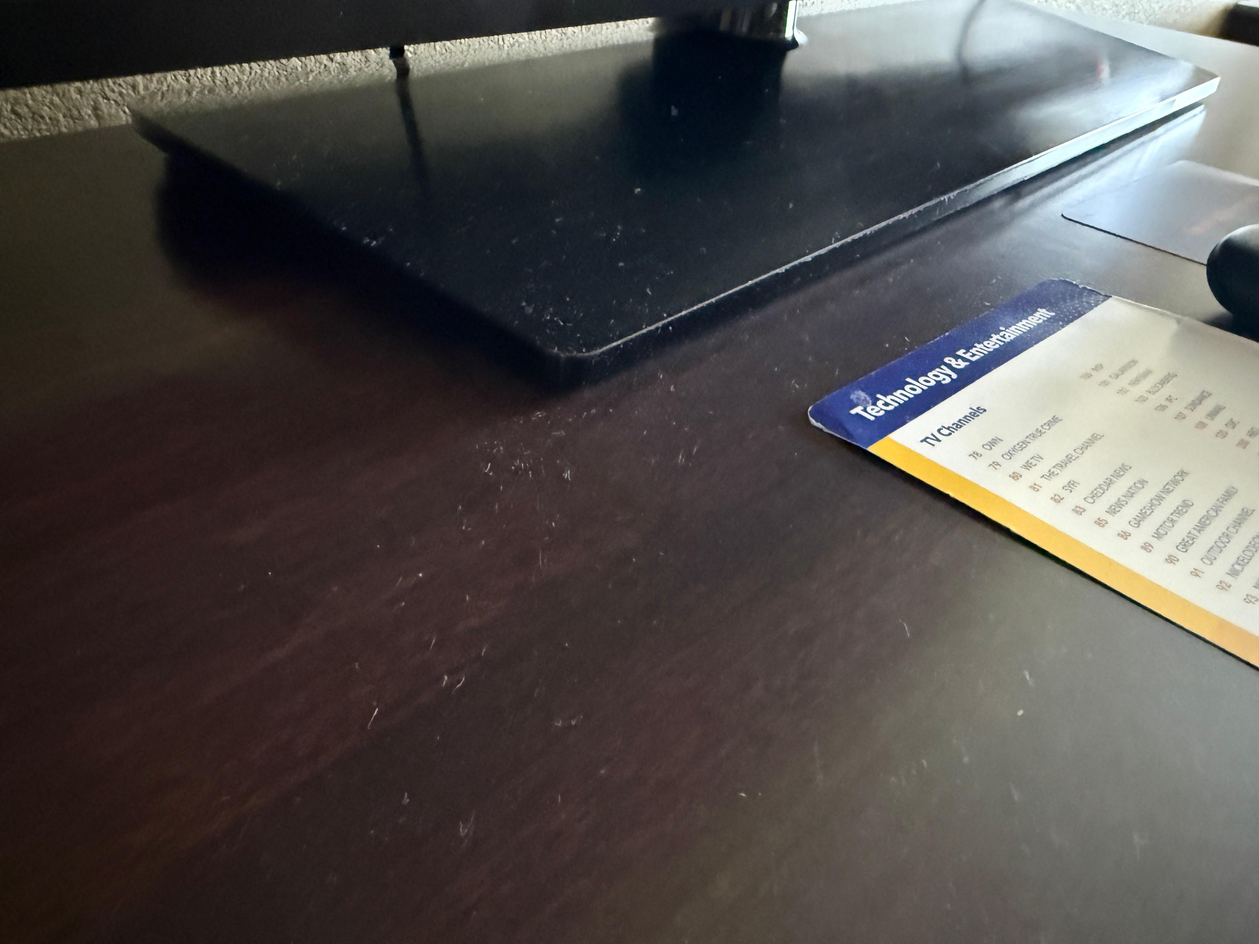 Dust everywhere. Hard to get a good picture. 