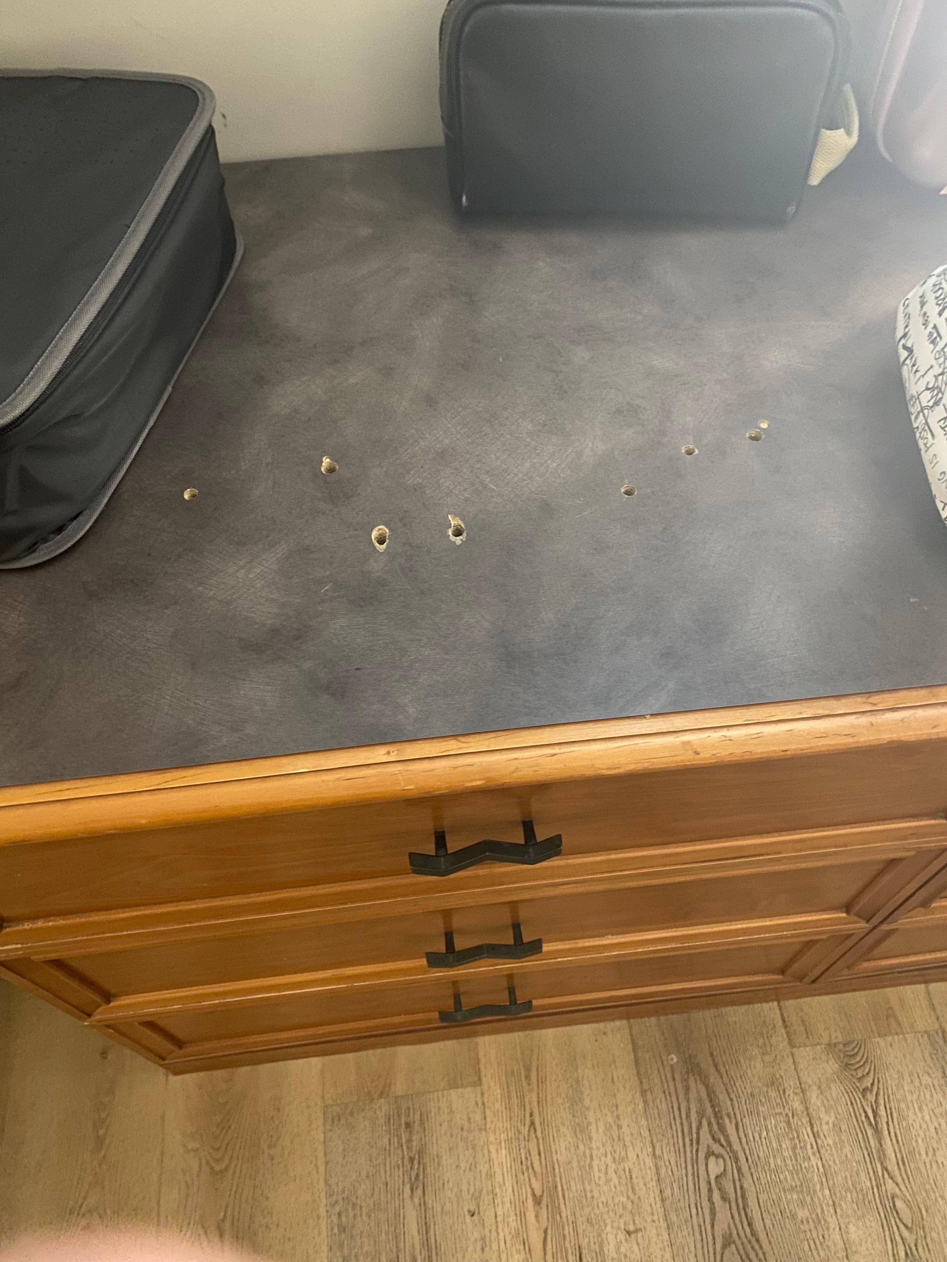 Looks like a tv was mounted