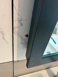 More stuff on the walls next  sink