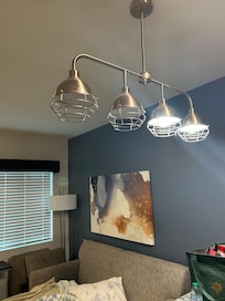 Half the light bulbs were out throughout the place.