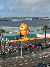 Vimos el
Desfile desde la ventana de nuestra habitación