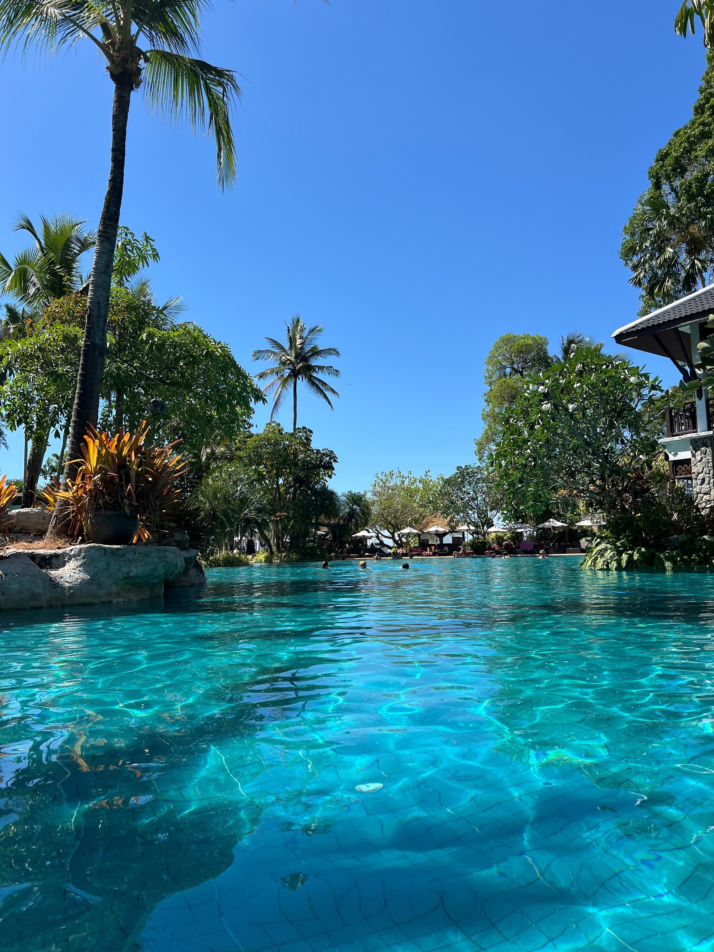 En del av poolområdet