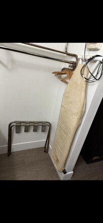 Black mold on dry rack and iron board