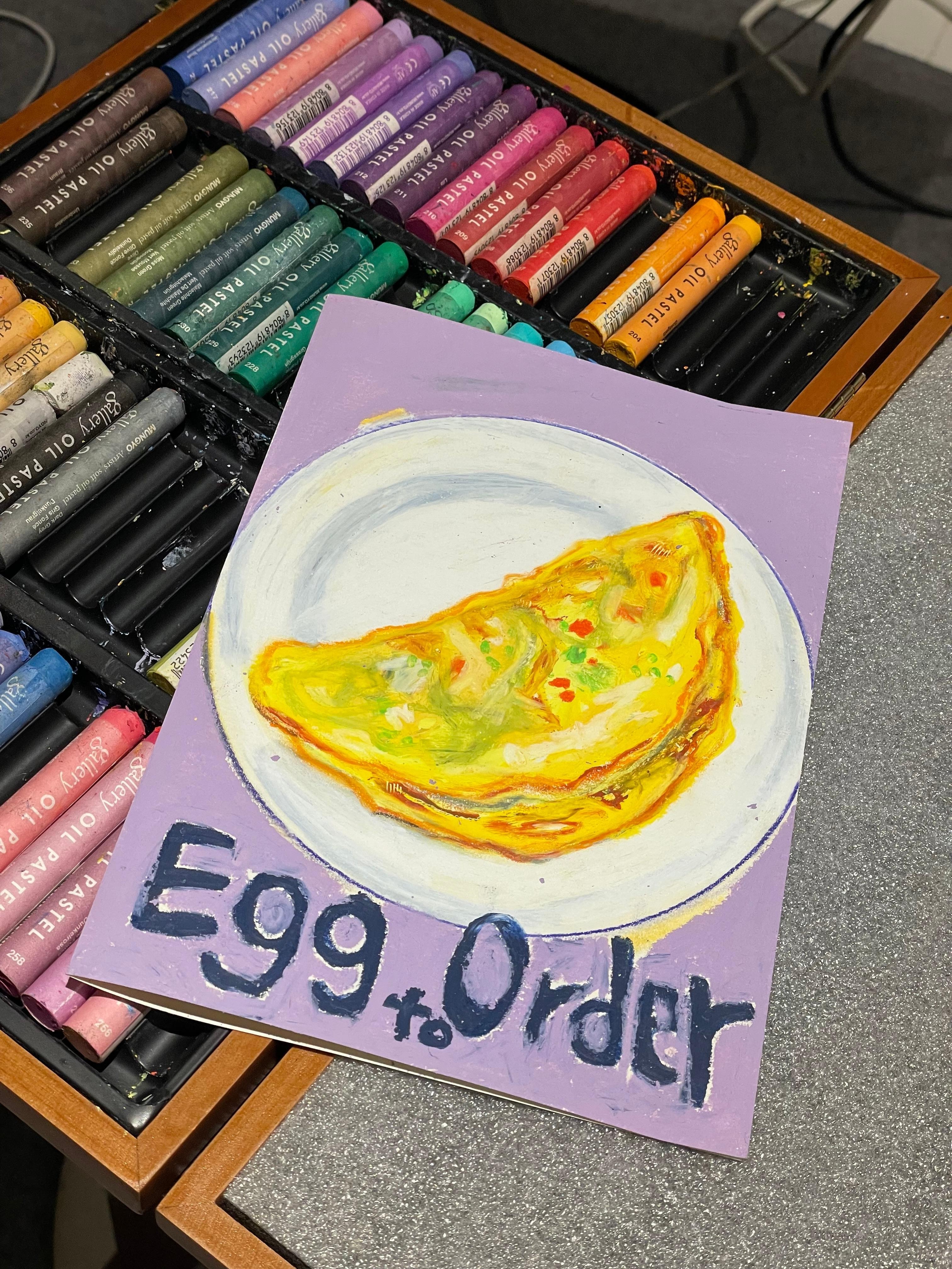 매일 야채오믈렛을 먹었어요. 정말 맛있었어요