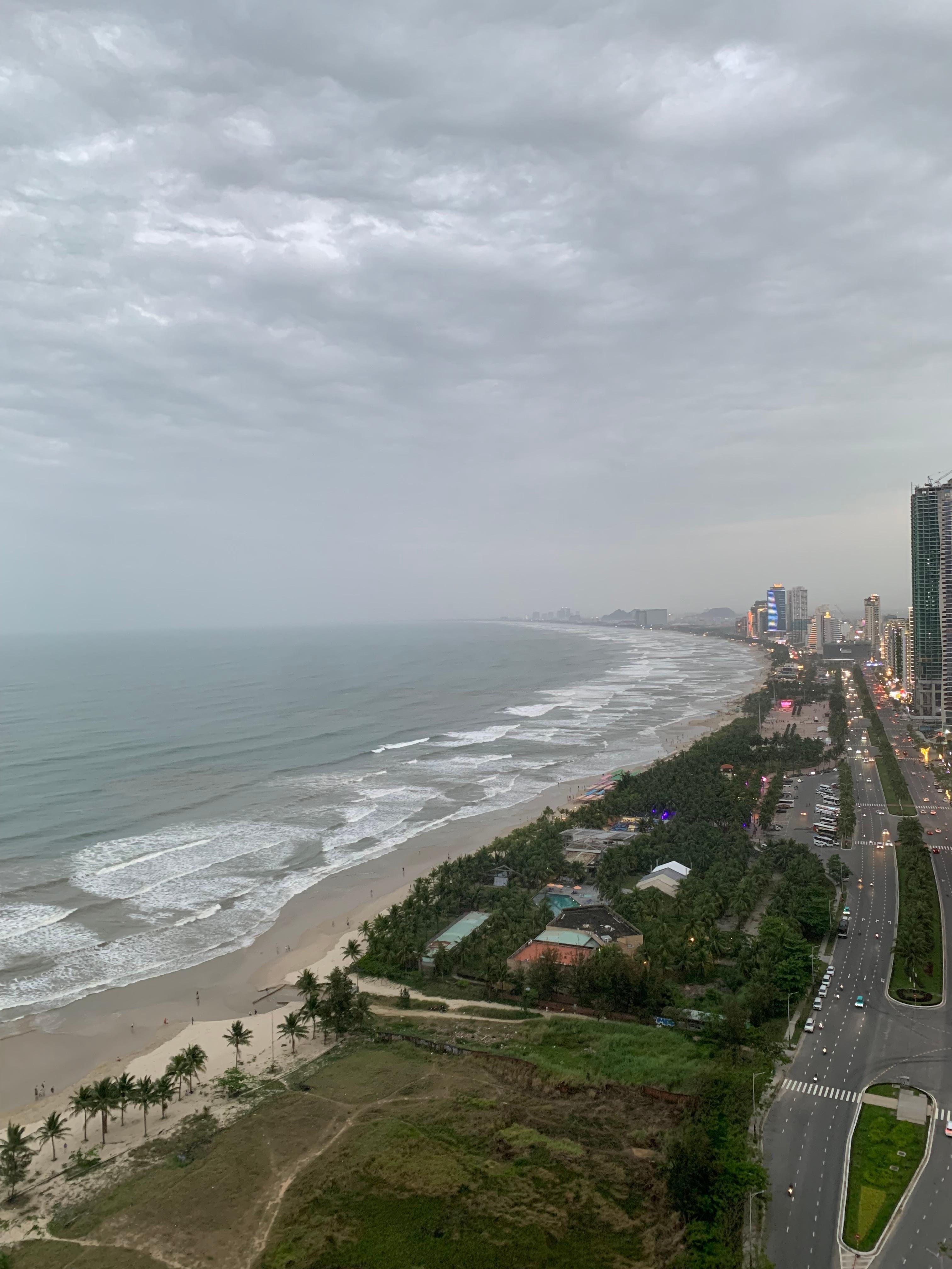 View for our room with sea view balcony 
