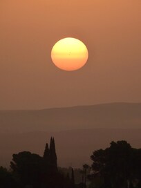 Vista da sacada nascer do sol