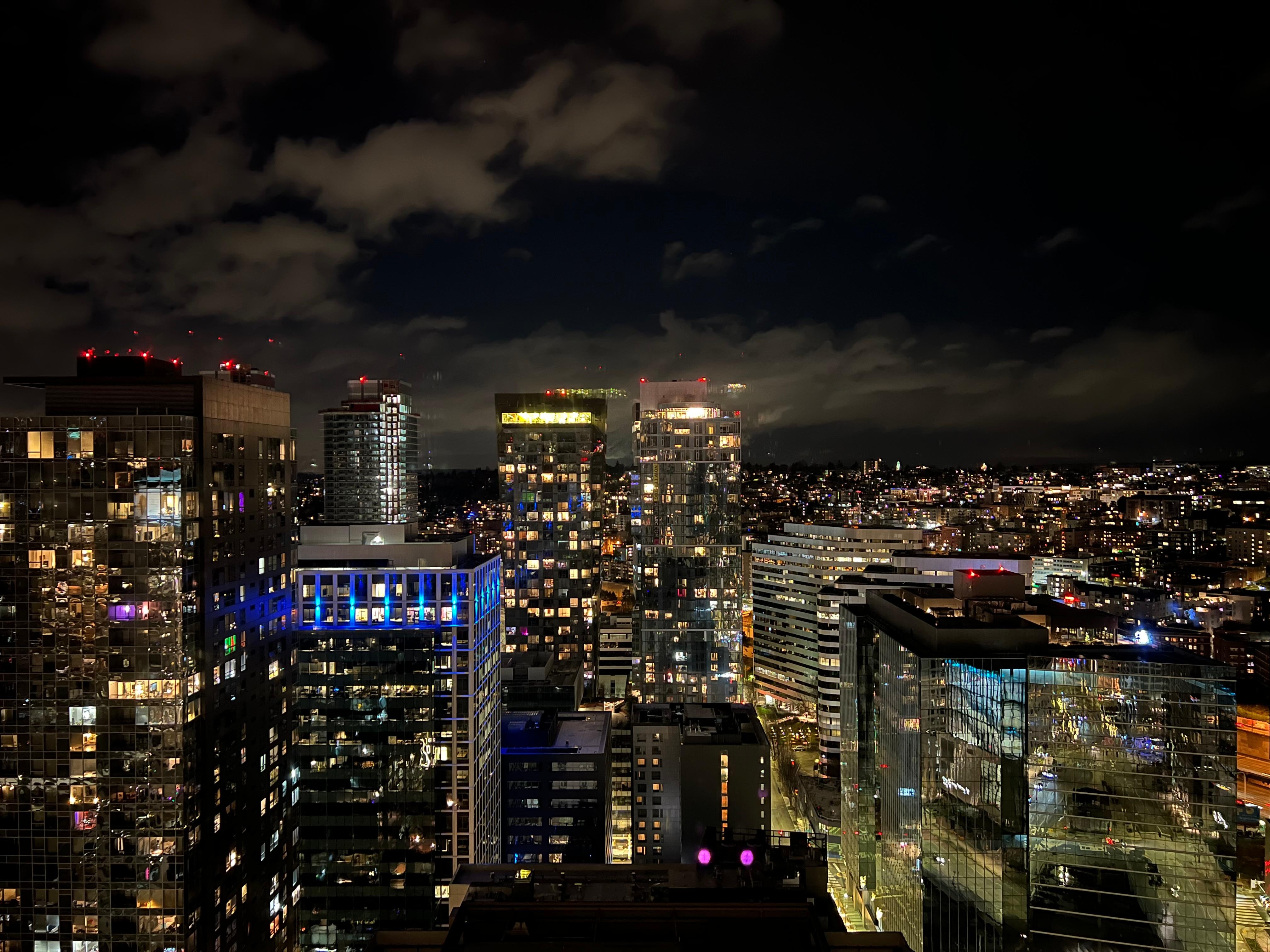 At night from our room.