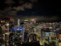 At night from our room.